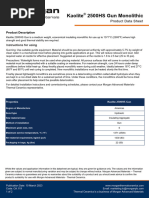 Kaolite 2300LI Monolithic Data Sheet | PDF | Refractory | Concrete