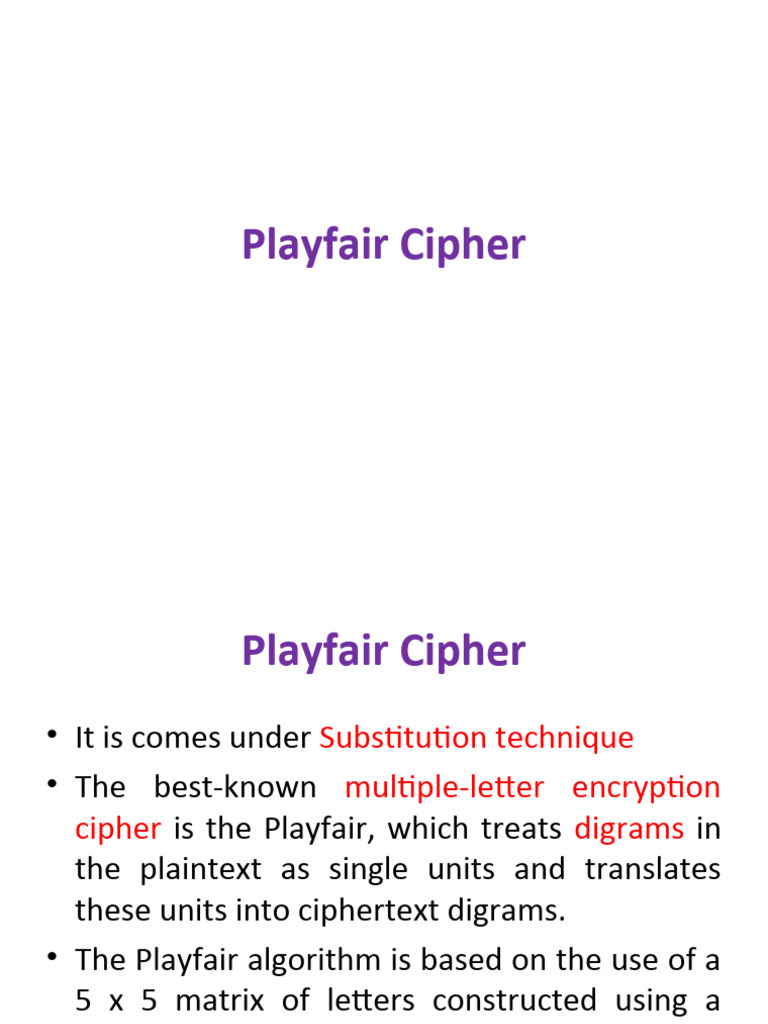 1-Ceaser Cipher, Playfair Cipher-09-01-2024 | PDF | Encryption | Secrecy