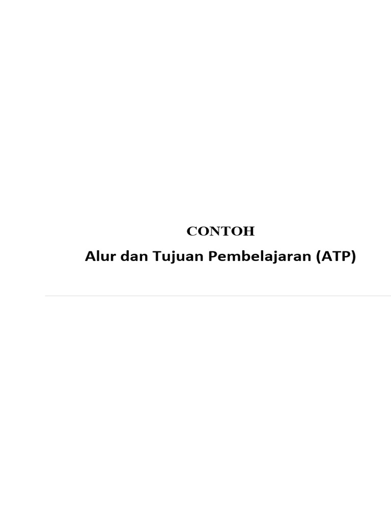 Contoh ATP | PDF