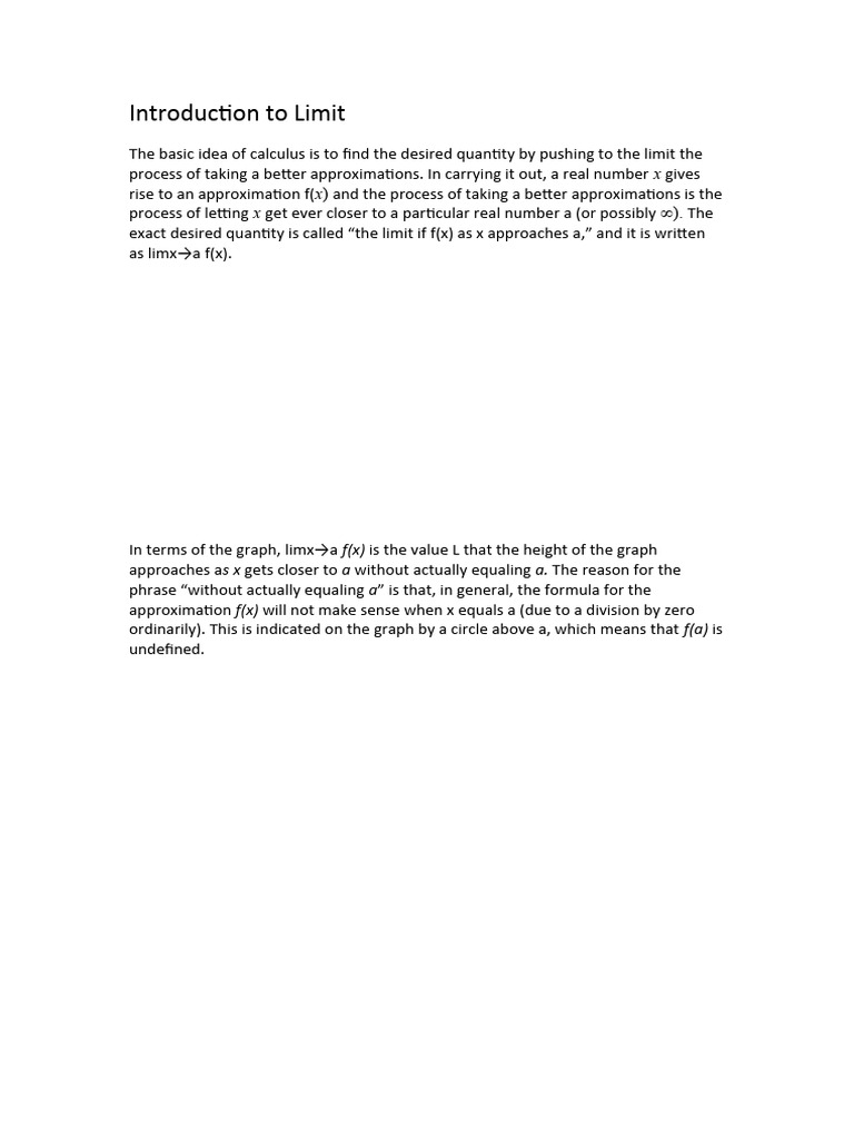 Basic Calculus | PDF | Function (Mathematics) | Limit (Mathematics)