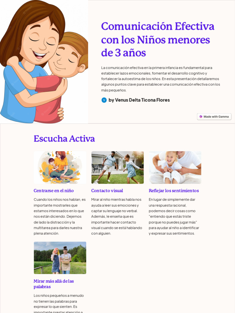Comunicación Infantil Efectiva | PDF | Comunicación | Las emociones