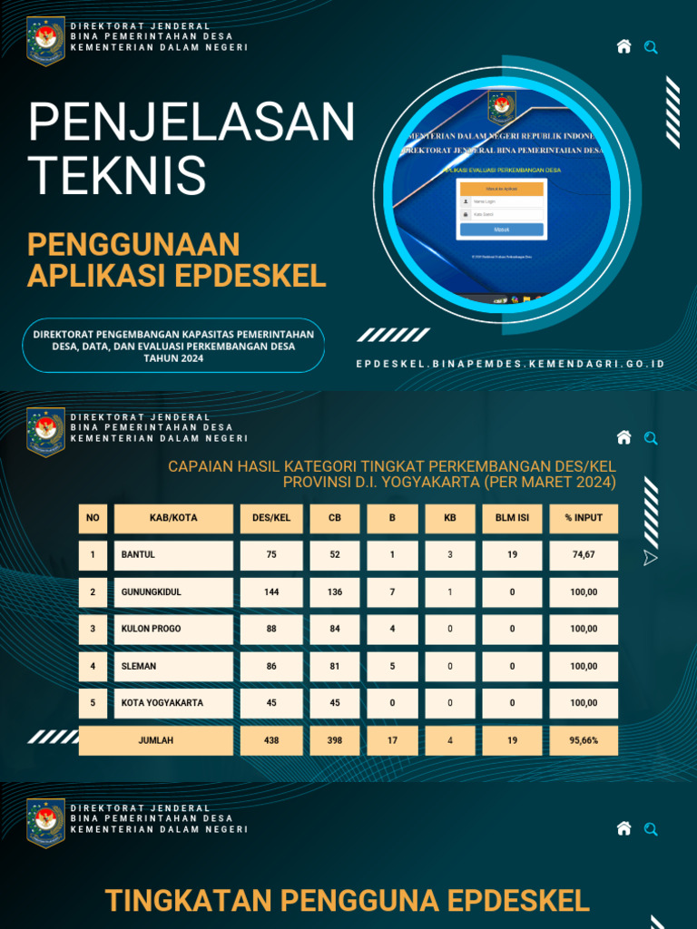 Panduan Penggunaan Aplikasi EPDESKEL | PDF