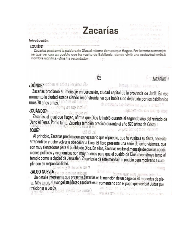 Zacarias | PDF