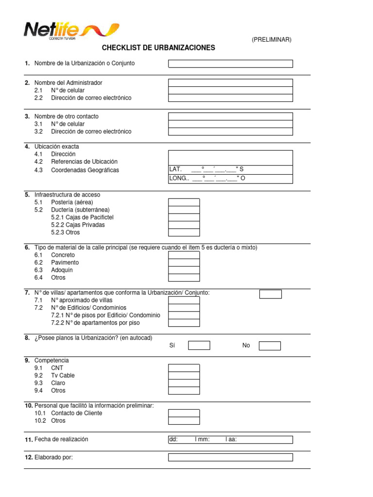 Checklist de Edf-Urb | PDF