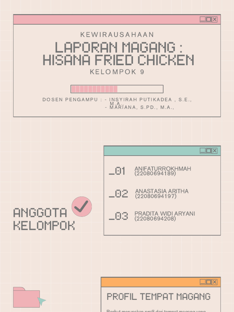 Laporan Magang Hisana Fried Chicken | PDF