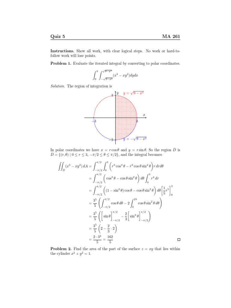 Quiz 5 | PDF | Geometry