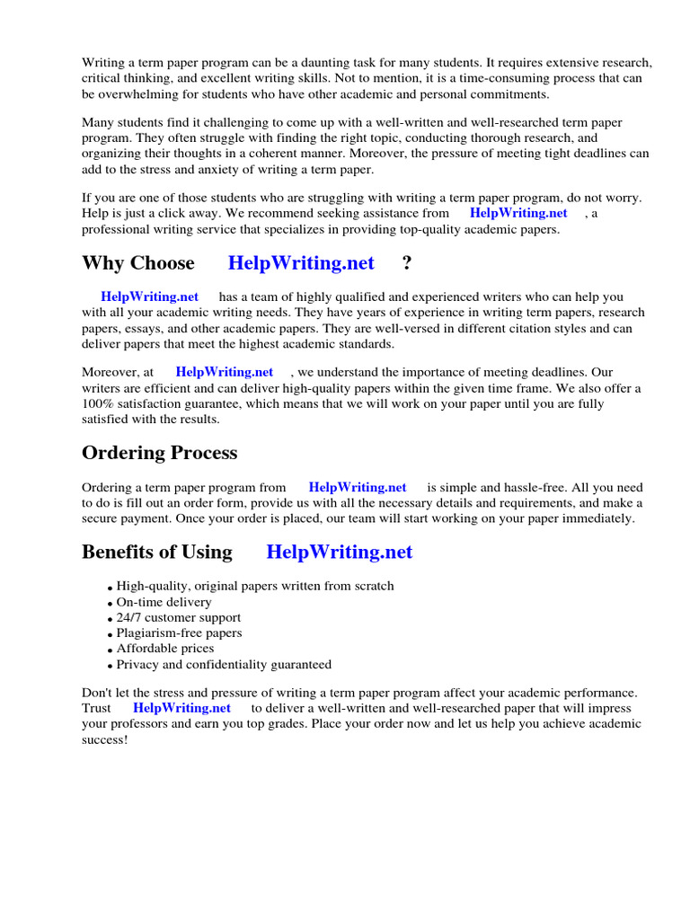 Term Paper Program | PDF | Liver | Clinical Medicine