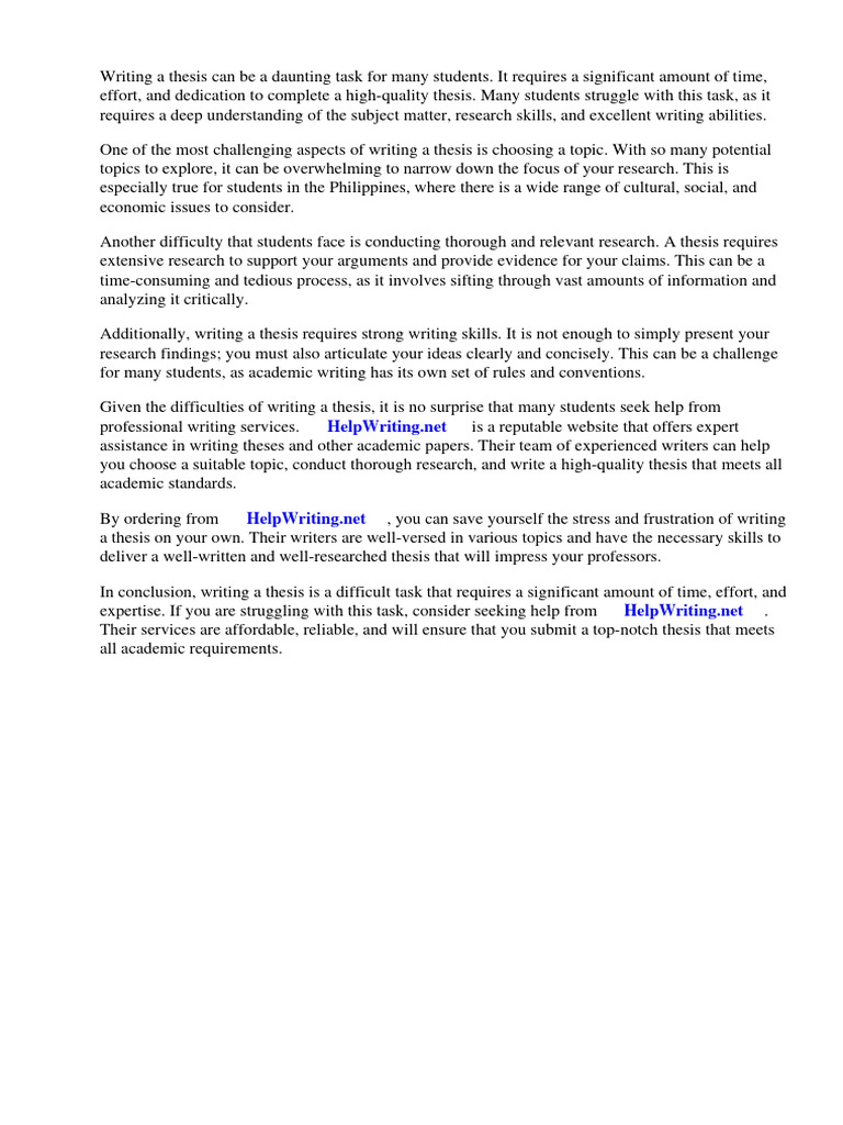 Term Paper Topics in Philippines | PDF | Thesis | Essays