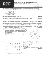 JMO 2023 (7, 8) Question Paper | PDF | Triangle | Circle