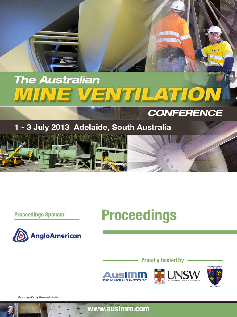 The Australian Mine Ventilation Conference 2013 | PDF | Mining | Ventilation (Architecture)