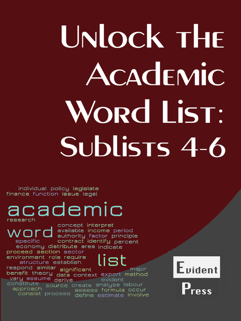 Unlock The Academic Word List Sublists 4-6-9781912579686 | PDF ...