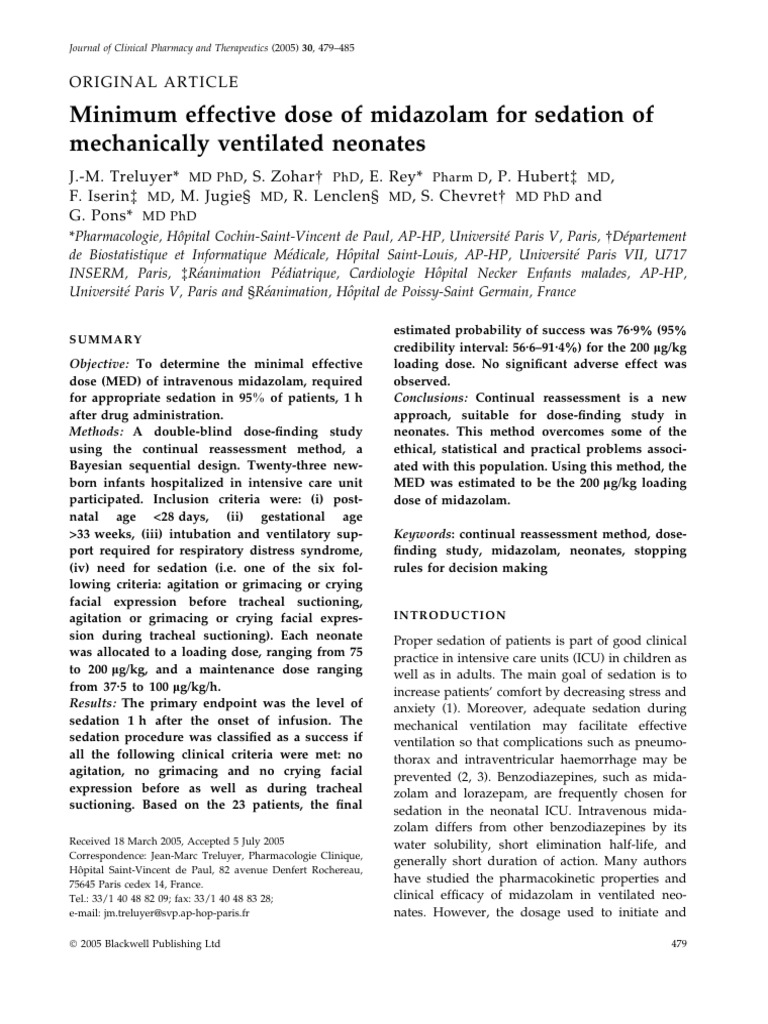 Document | PDF | Midazolam | Intravenous Therapy