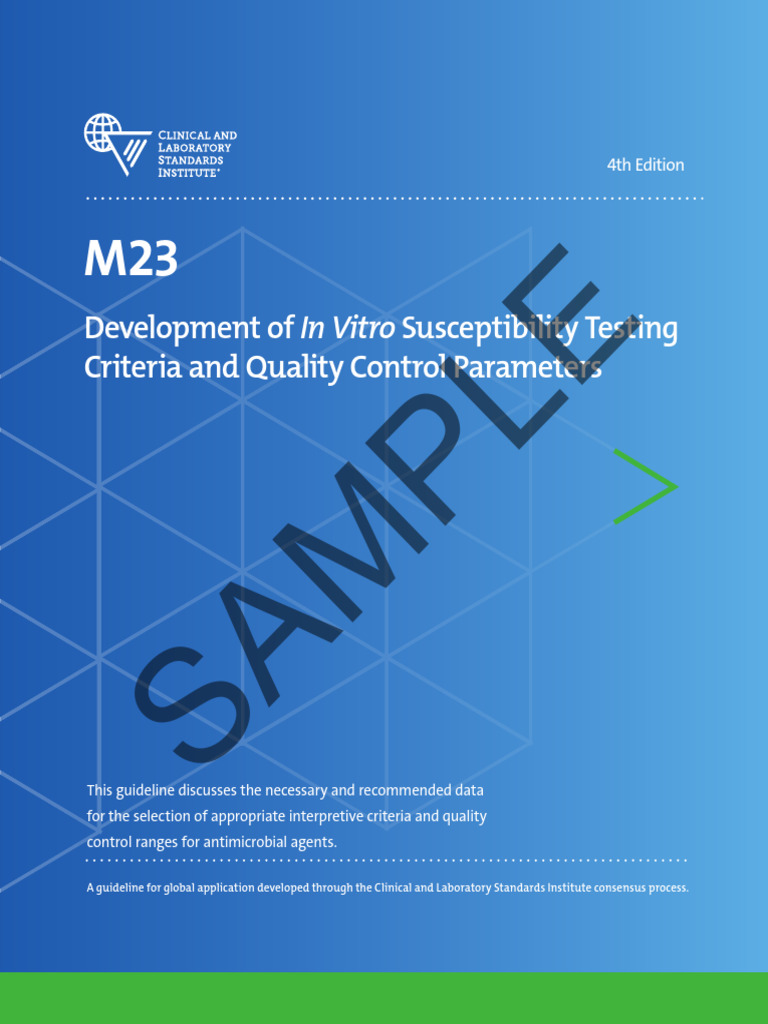 Descripción de Las Guías Clsi | PDF | Microbiology