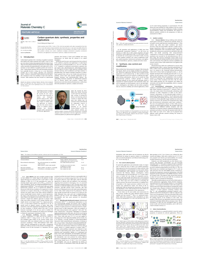 CQDs 1 | PDF | Materials | Physical Sciences