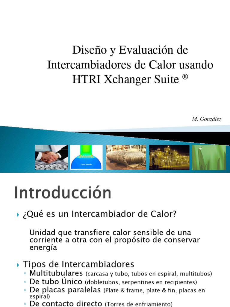 Presentación HTRI | PDF | Intercambiador de calor | Motores