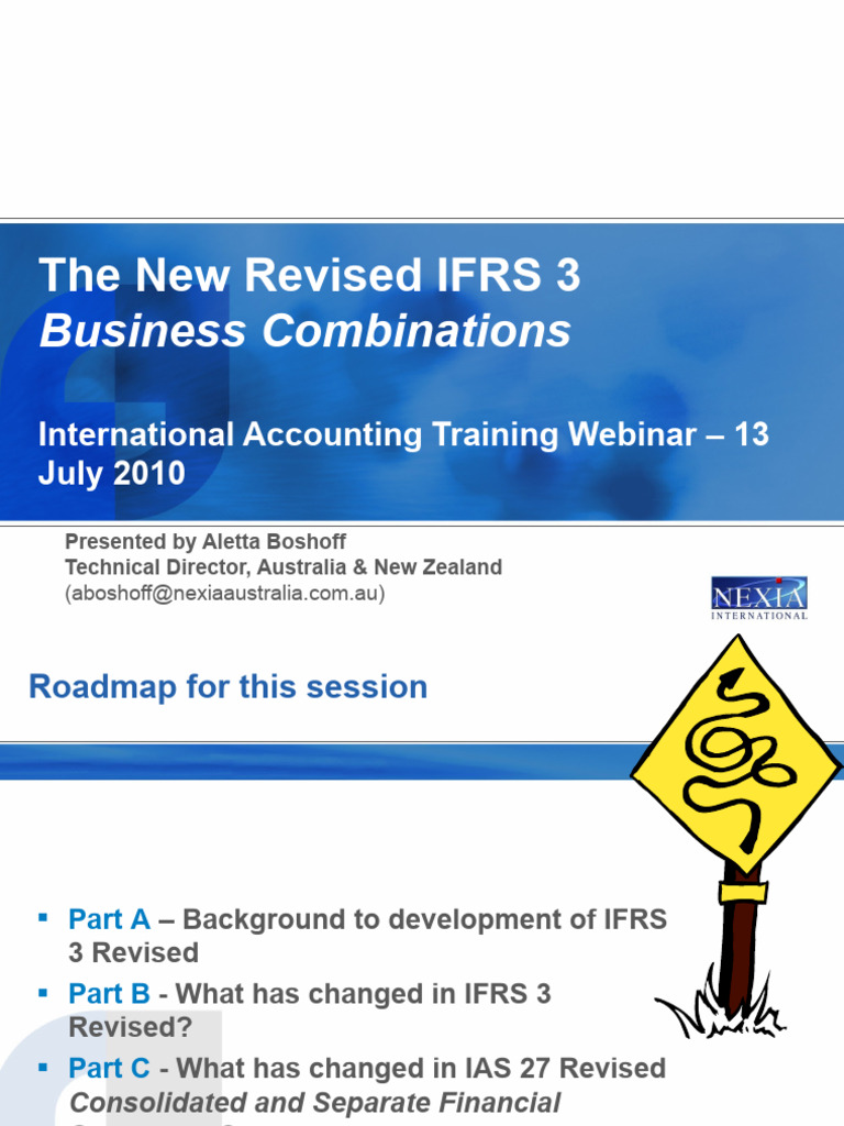 International Accounting Training Webinar On IFRS 3 - 13 July 2010 ...