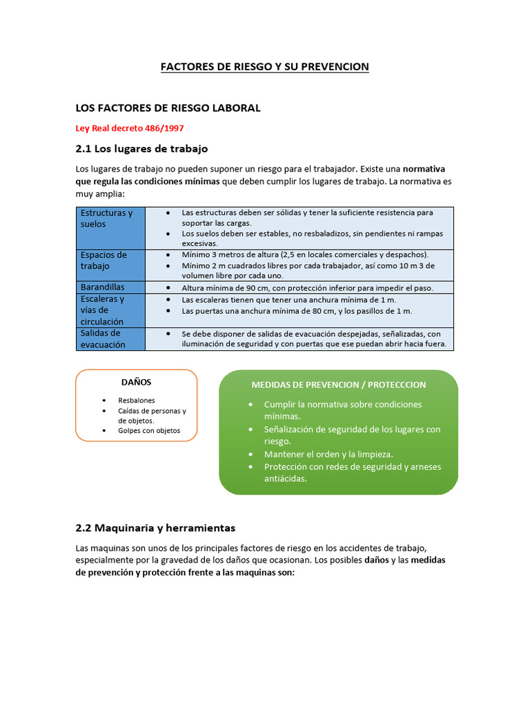 FACTORES DE RIESGO Y SU PREVENCION Fol | PDF