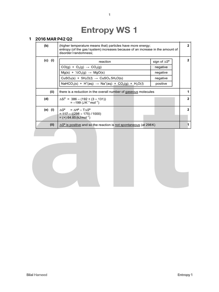 03-Entropy-MS-2022 | PDF | Solvation | Chemical Substances