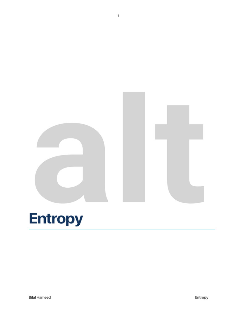 03 Entropy Notes 2022 | PDF | Materials | Physical Chemistry