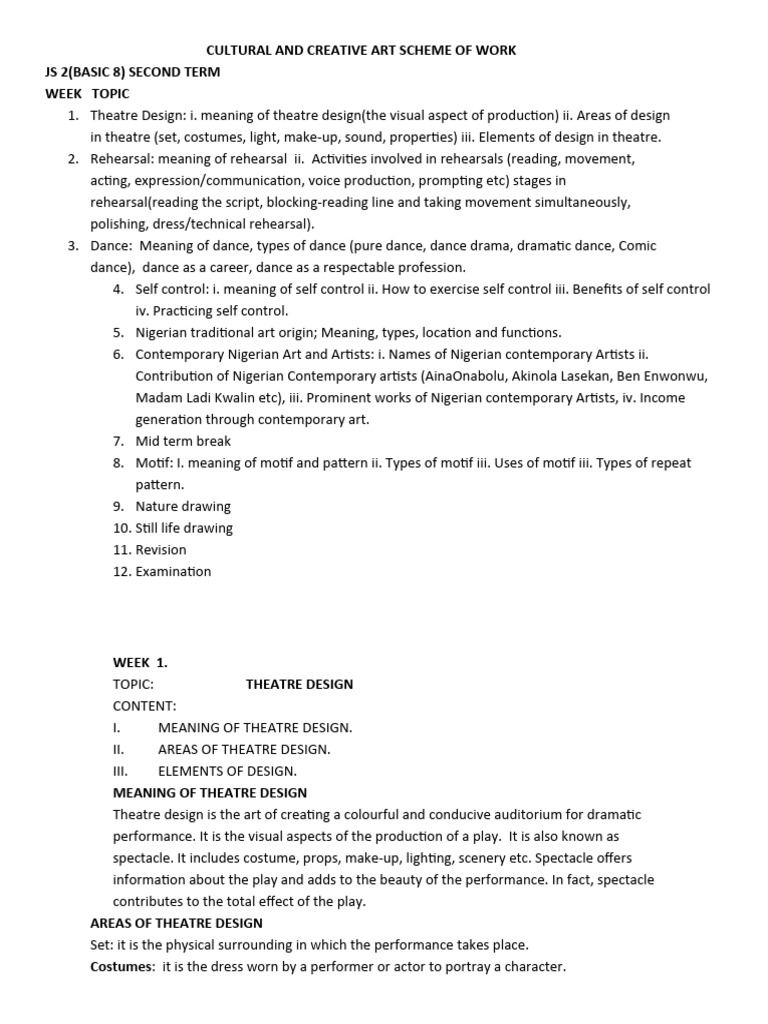 Cca Basic 8 2ND Term | PDF | Pattern | Dances