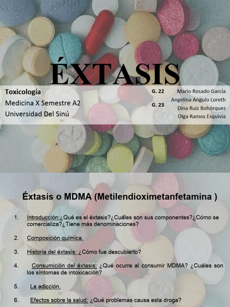 Éxtasis Mdma | PDF | Mdma | Medicina CLINICA