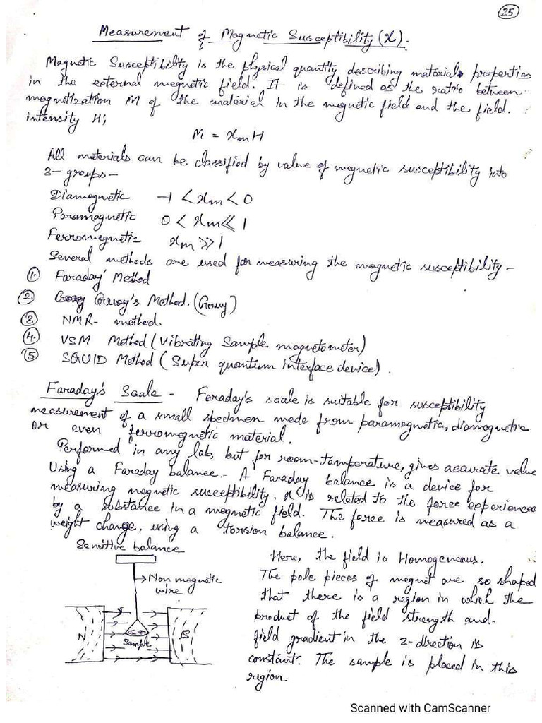 Magnetic susceptibility. | PDF