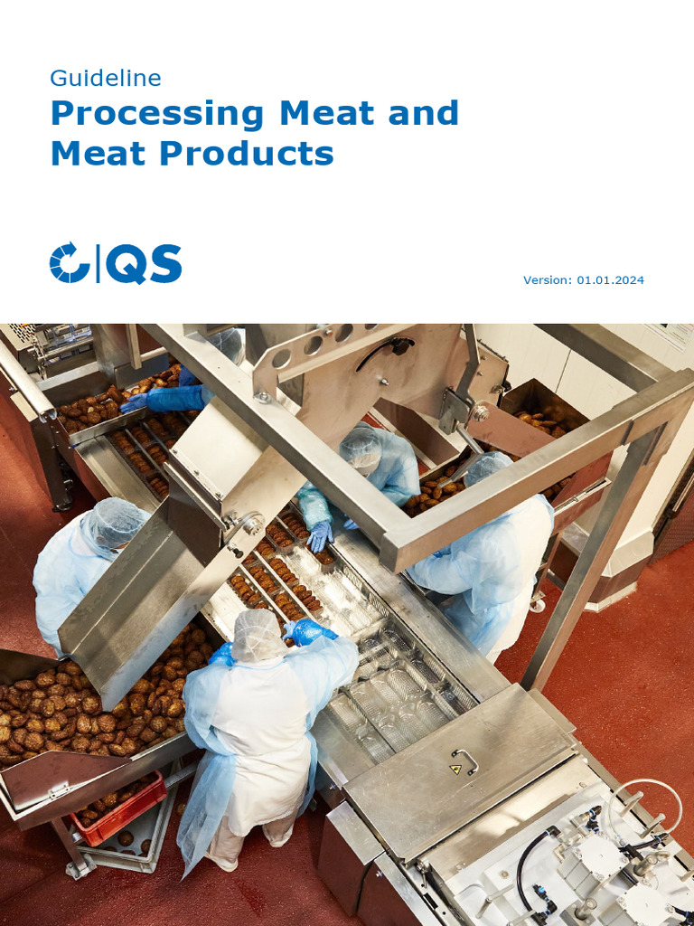Guideline Processing Meat and Meat Products 01.01.2024 | PDF | Hazard ...