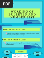 Microsoft Word: Working With Bullets and Numbering: Bulleting A List ...