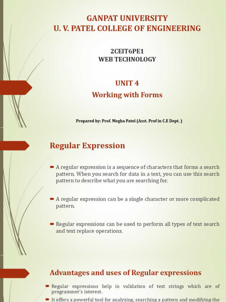 WT - Regular Expression | PDF | Regular Expression | String (Computer ... WT - Regular Expression | PDF | Regular Expression | String (Computer ...