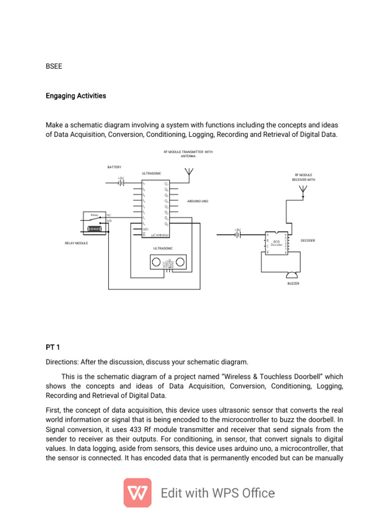 Wireless Touchless Doorbell Schematic | PDF | Computers