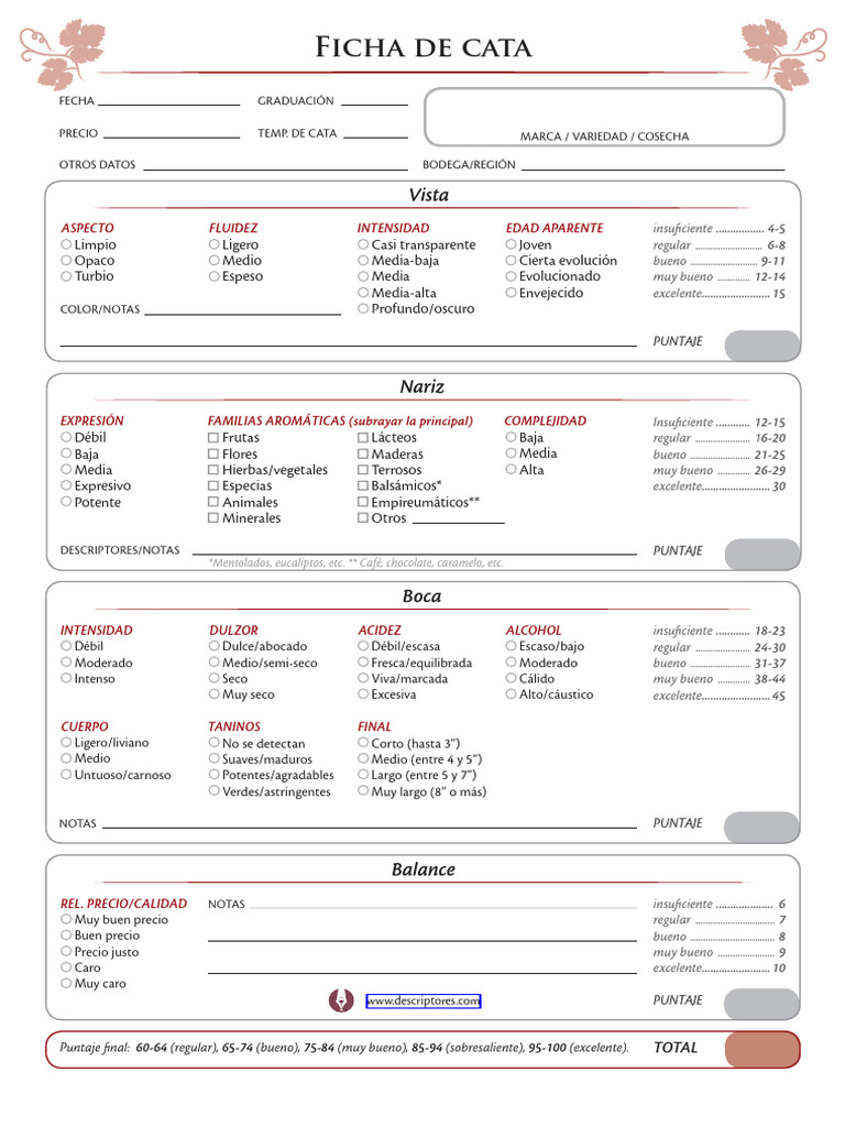 Fichade Cata | PDF