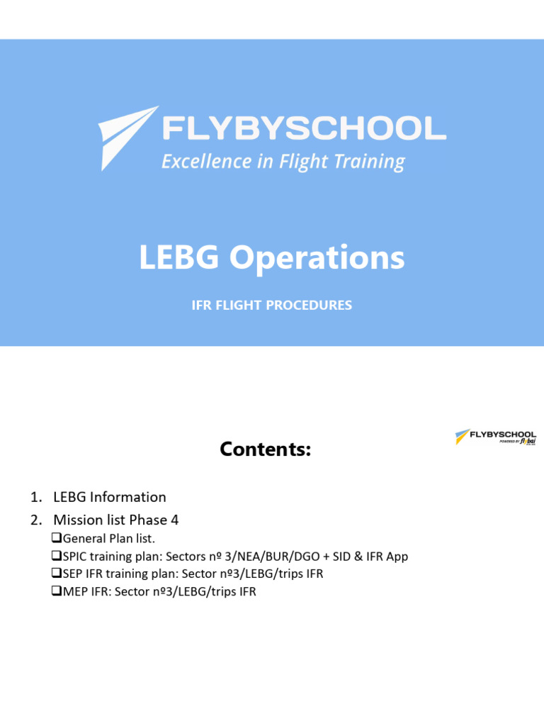 LEBG Operations IFR | Download Free PDF | Instrument Flight Rules | Visual Flight Rules