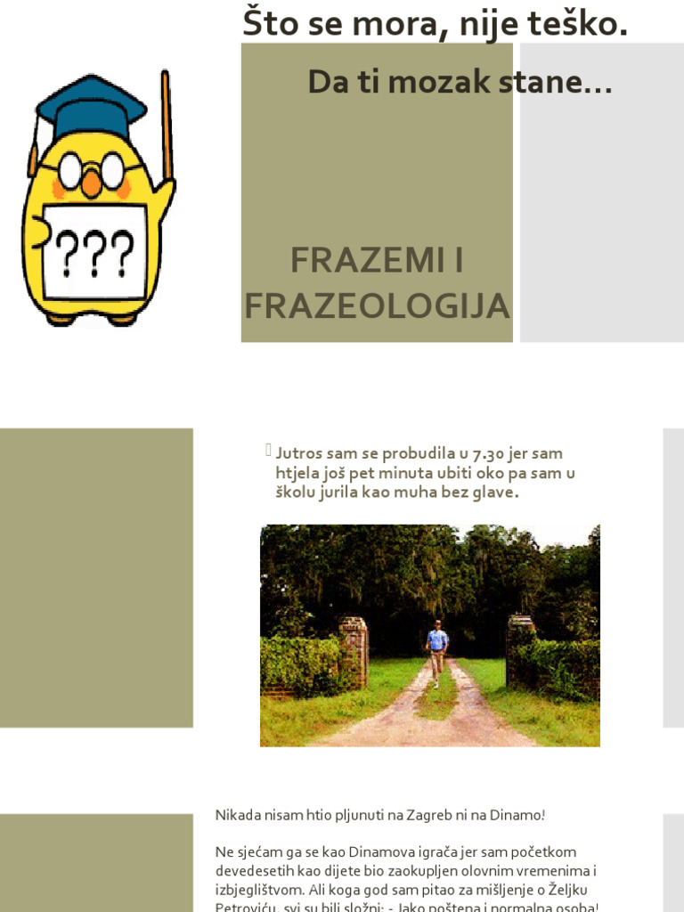 Frazemi I Frazeologija | PDF