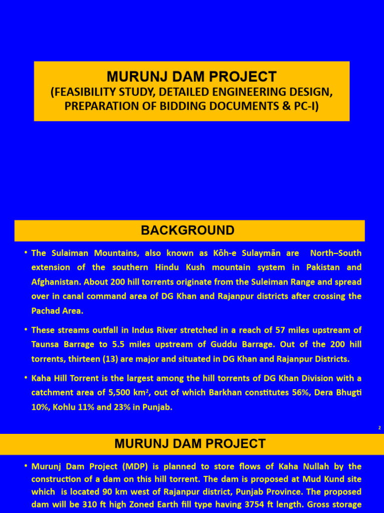 Murunj Dam Project Overview | PDF | Dam | Indus River