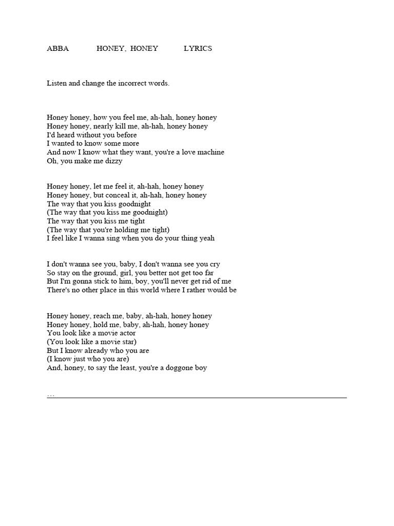 Abba Honey | PDF
