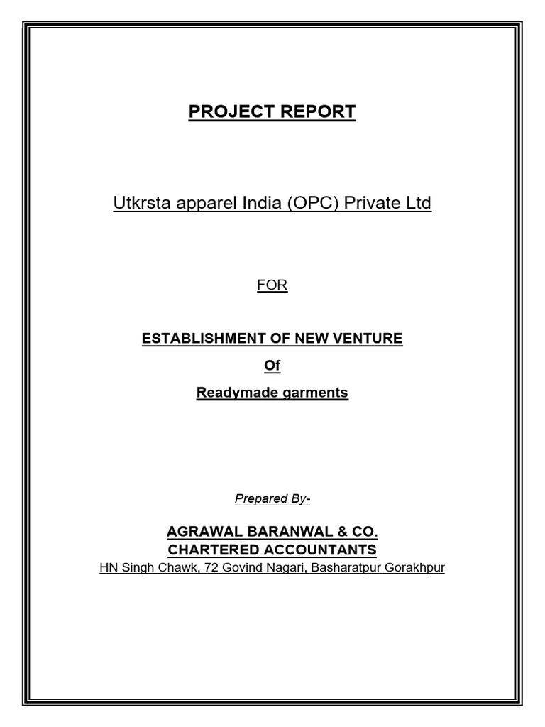 New Project Report 21.03.2024 | PDF | Depreciation | Expense