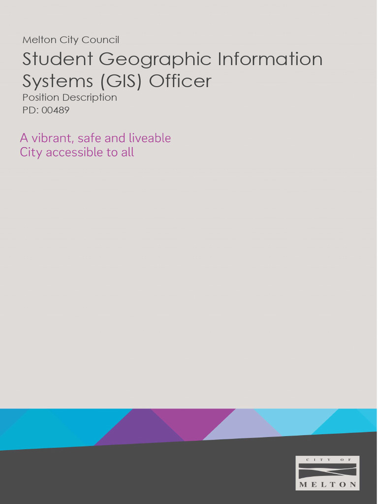 PD00489 Student GIS Officer - City Delivery - V1 - September 2023 | Download Free PDF ...