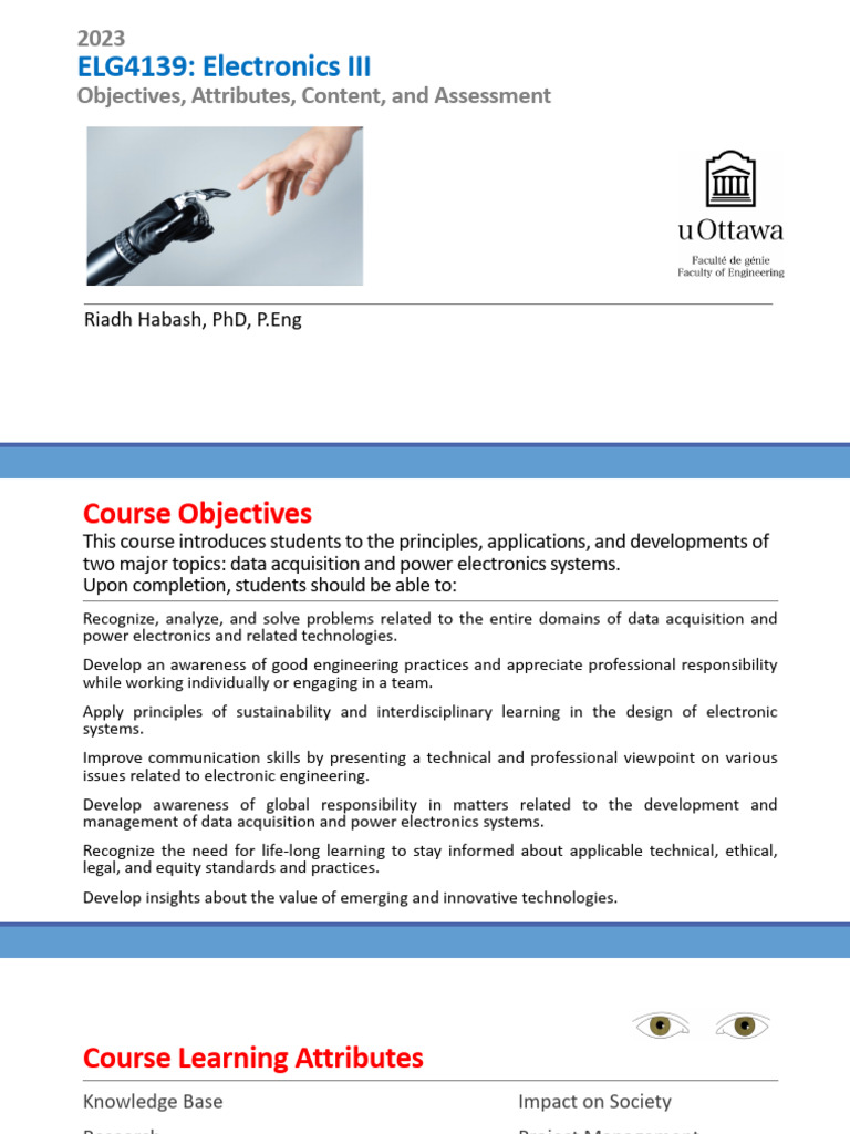 ELG4139 Course Guidelines 2023 | PDF | Electric Vehicle | Photovoltaics