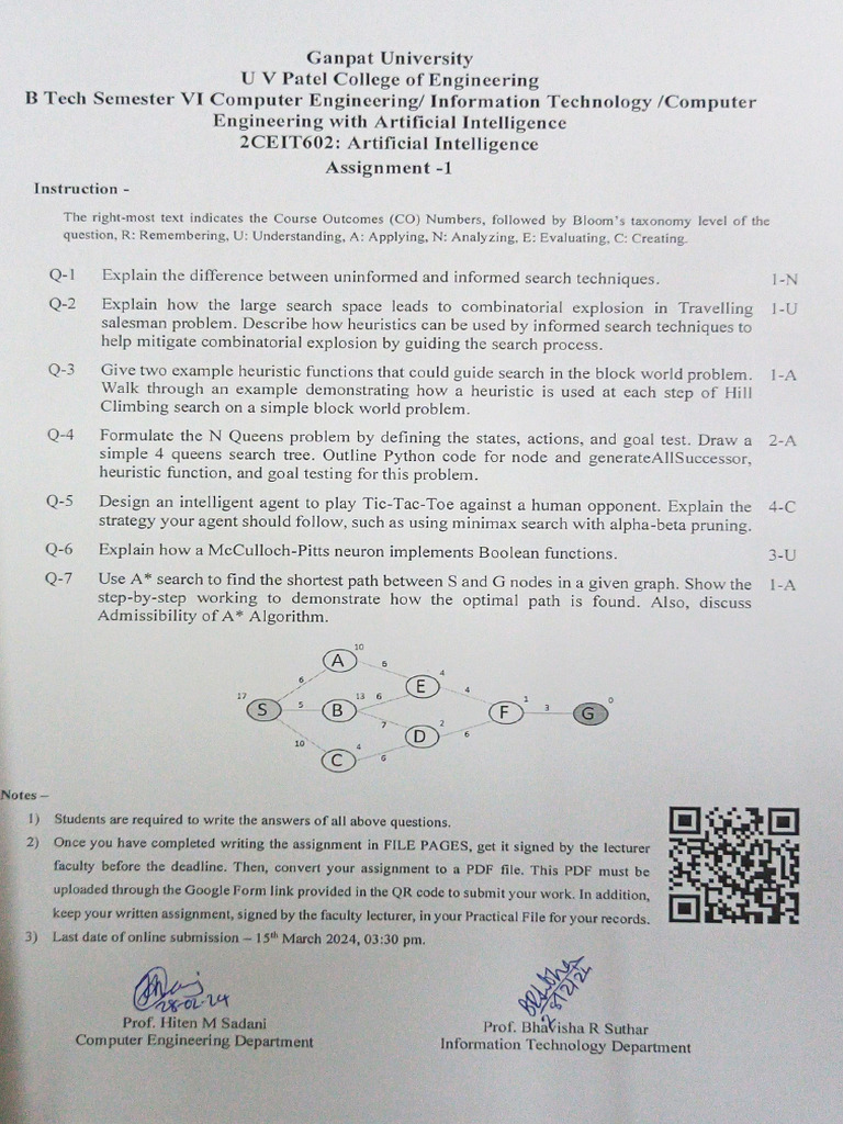 AI assignment 1 2024 scan | PDF