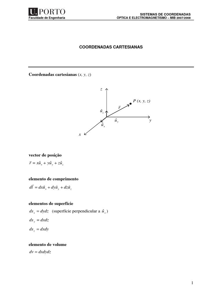 Coordenadas 2 | PDF | Funciones y mapeos | Geometría euclidiana