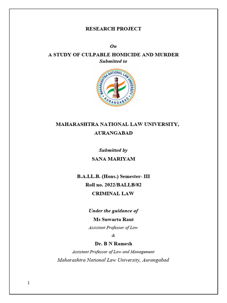 Ipc Sem III | PDF | Violence | Murder