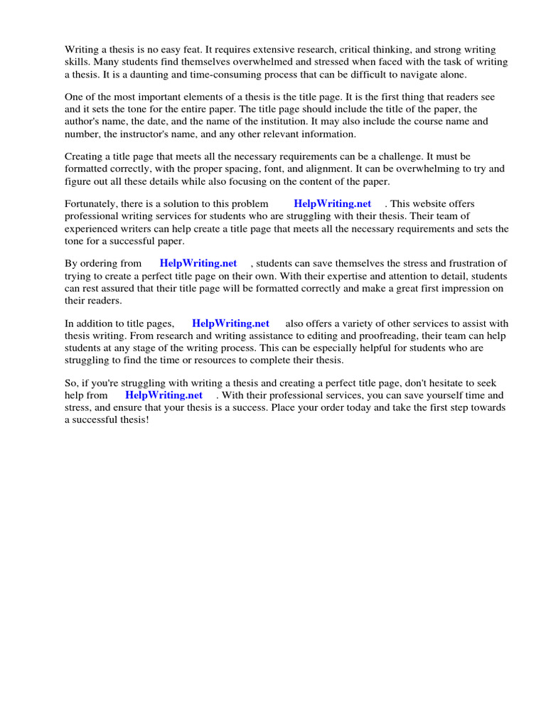 Title Page of Term Paper Example | PDF | Apa Style | Essays