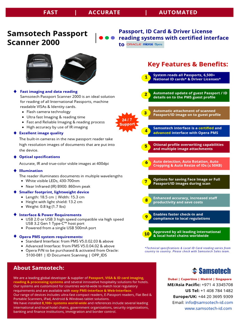 Samsotech Passport Scanner 2000 PDF | PDF | Image Scanner | Computing