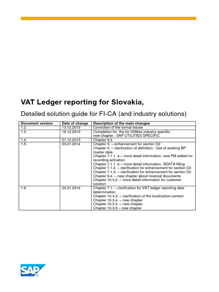 VAT Ledger Reporting For Slovakia | PDF | Invoice | Value Added Tax