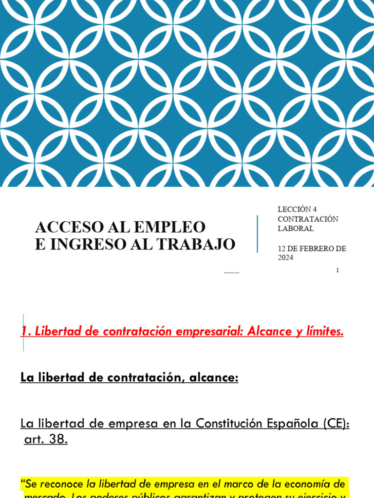 CL Tema 4 | PDF | Derecho laboral | Empleo