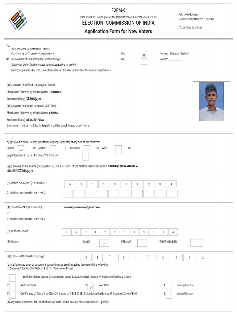 Form6 S29099O6N1809231200087 PDF | PDF