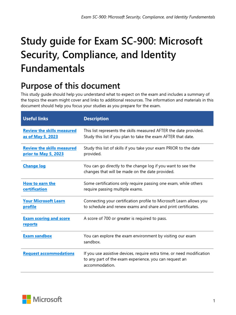 SC-900 StudyGuide ENU FY23Q3 v2 | PDF | Microsoft Azure | Cloud Computing