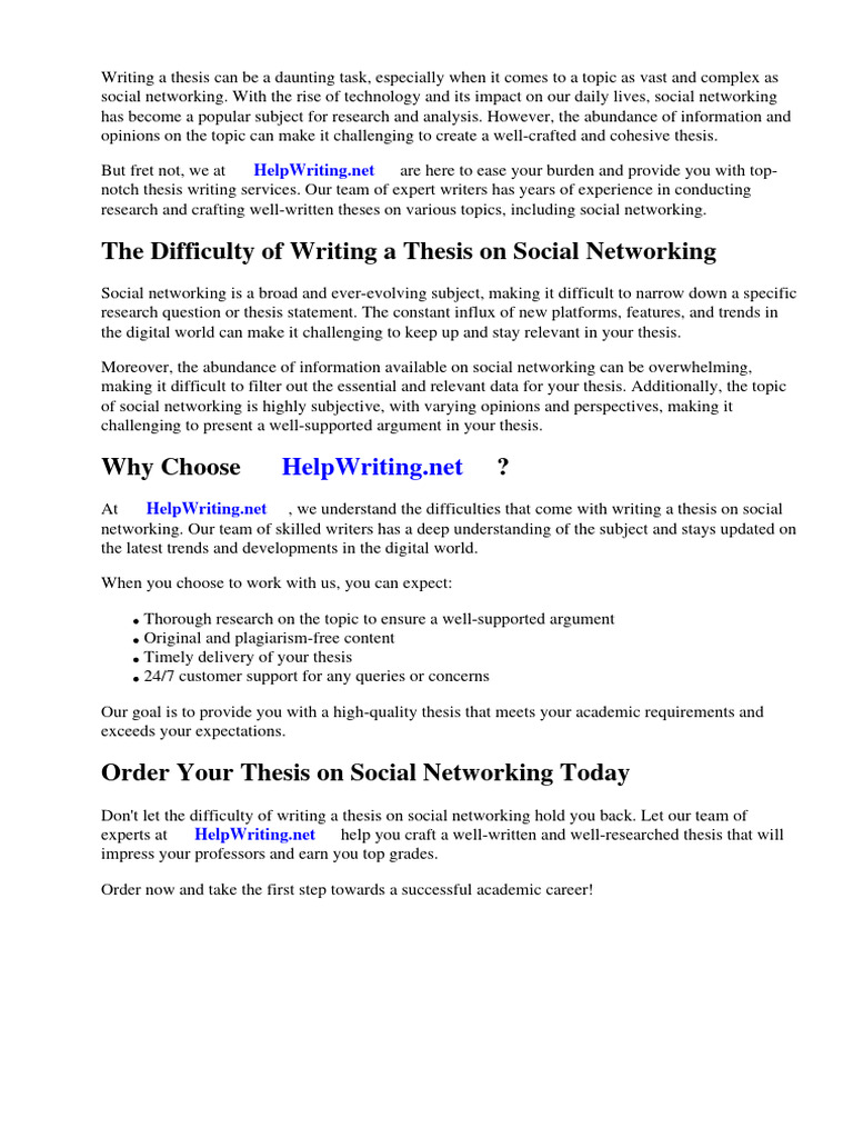 Term Paper Tungkol Sa Social Networking | PDF | Thesis | Human Communication