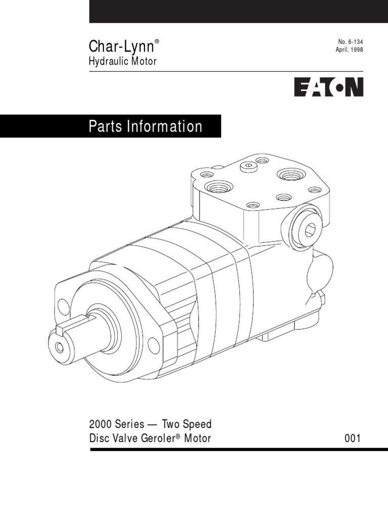 CHAR LYNN Serie 2000-2V | PDF | Valve | Bearing (Mechanical)