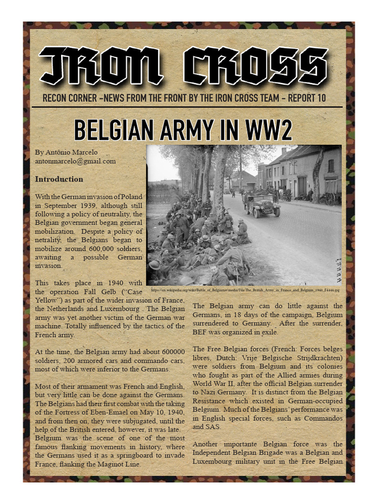 Belgian Army in WWII: Fall and Resistance | PDF | Warfare | Military ...
